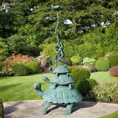 Bronze Large Garden Turtle Statue