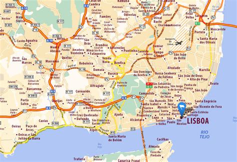 Lisbon Map Portugal