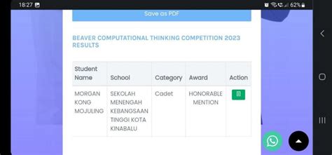 Beaver Computational Thinking Competition 亚庇中学