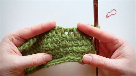 Return Pass Short Rows In Tunisian Crochet