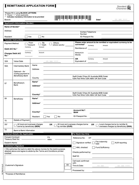 Remittance Application Form 2009 Fill And Sign Printable Template
