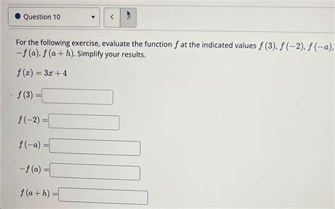 Solved Question For The Following Exercise Evaluate The Chegg Com