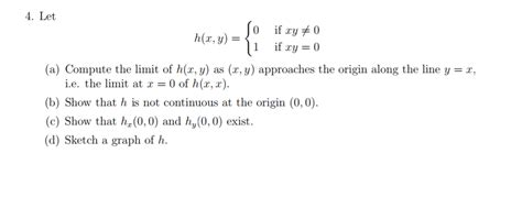 Can Anyone Help With This Multi Variable Calculus Problem [limits] R Calculus