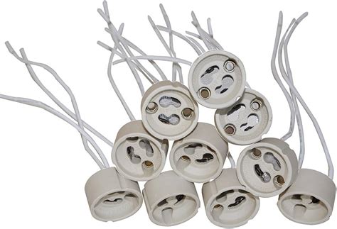 Lot Of 10 Spiritled Gu10 Socket Wire Connector Socket For Gu10 Light Bulb