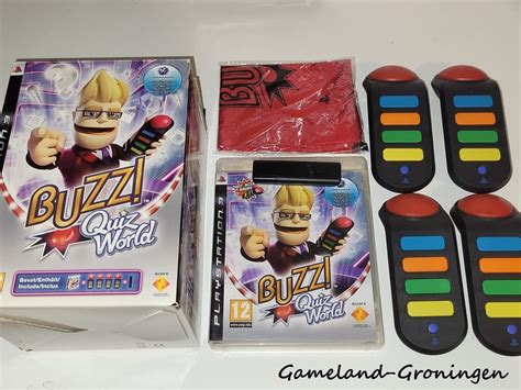 Buzz The Quiz World Met 4 Buzzers Playstation 3 Gameland Groningen