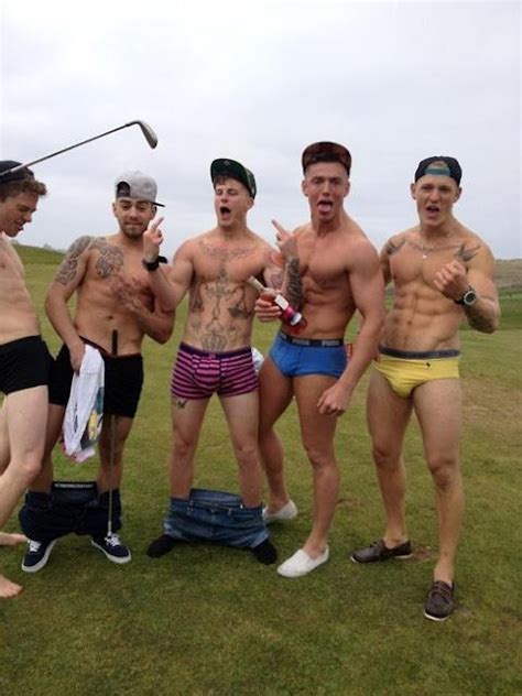 Group Of Men In Underwear