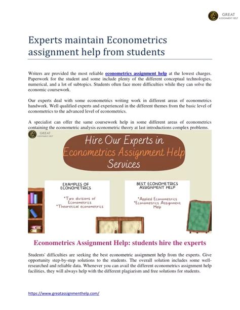PPT Experts Maintain Econometrics Assignment Help From Babes PowerPoint Presentation ID