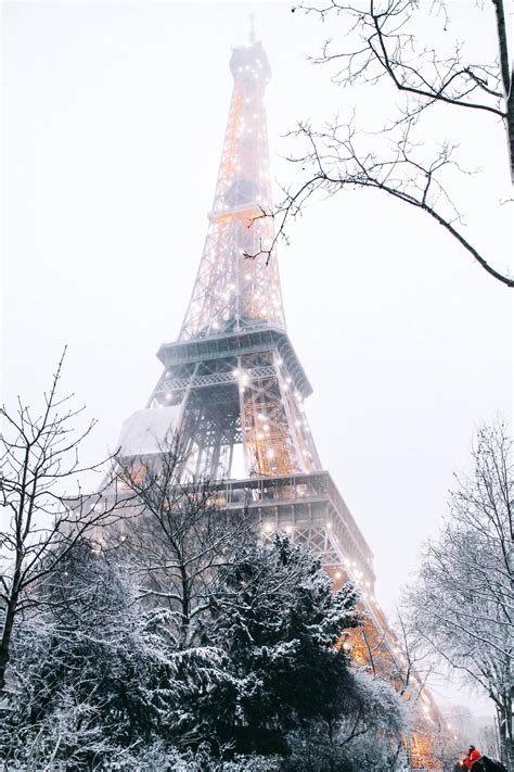 Eiffel Tower Winter Wallpapers Wallpaper Cave