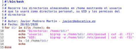 Ejemplos Bash Shell Script Página 6 Educatica