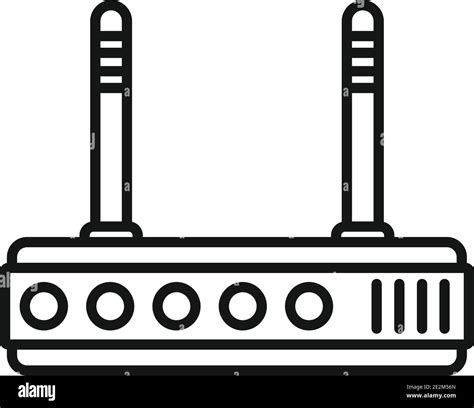 Home Wifi Router Icon Outline Style Stock Vector Image Art Alamy