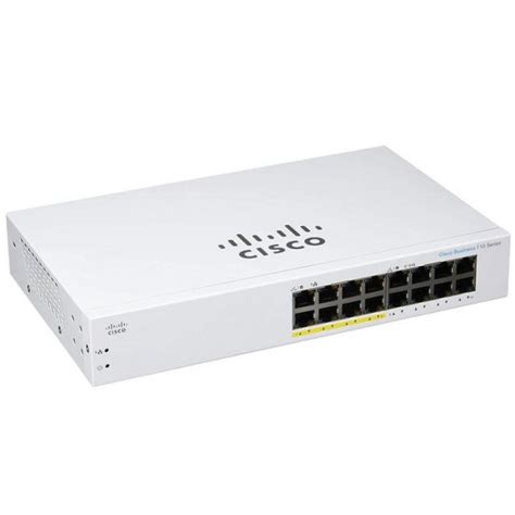 Cisco Business 110 CBS110 16PP 16 Ports PoE Gigabit Ethernet Desktop RackmountSwitch BPC