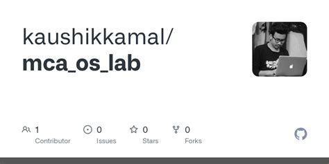Github Kaushikkamalmcaoslab