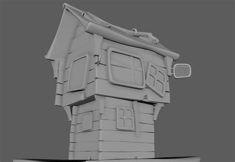 만화 공포 집 음영 렌더링 3d 모델 10 Unknown Fbx Obj Ma Free3d