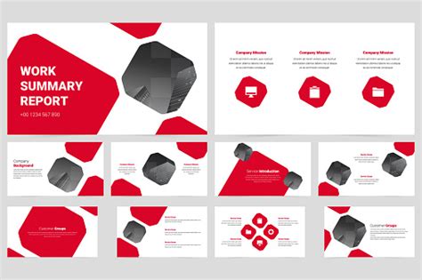 빨간색 현대 비즈니스 작업 보고서 슬라이드 프리젠 테이션 템플릿 데이터에 대한 스톡 벡터 아트 및 기타 이미지 데이터 차트 포스터 Istock