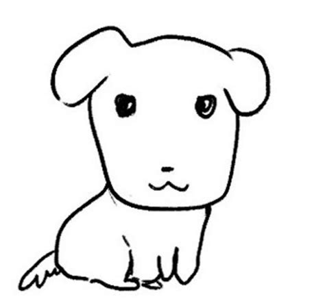 귀여운 강아지 얼굴 그리기 방법