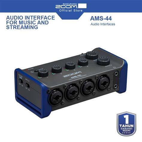 Jual Zoom Ams 44 Ams Audio Interface For Music And Streaming Shopee