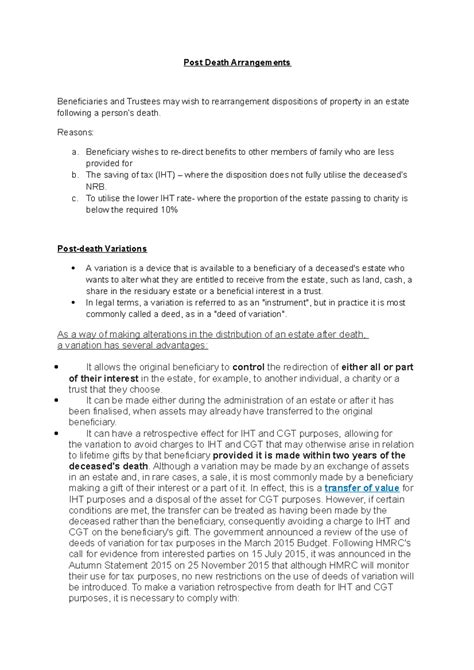 Deed Of Variation Template Pdf Free To Use 58 Off