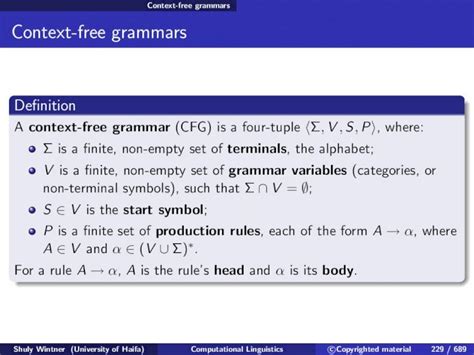 pdf context free grammars university of haifacs haifa ac il ~shuly