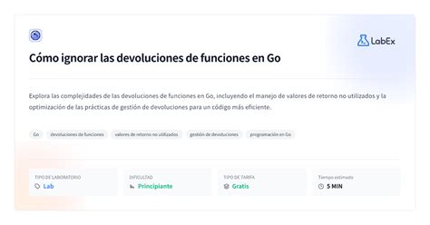 Cómo Ignorar Las Devoluciones De Funciones En Go Labex