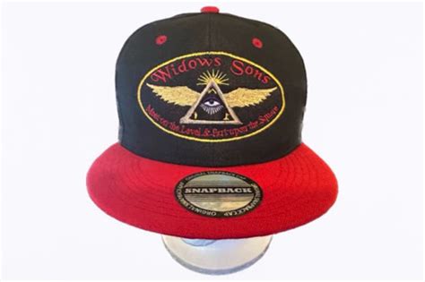 Widows Sons Freemasonry Masonic Flat Bill Hat Snap Back Etsy