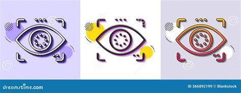 Retina Scan Line Icon Vector Illustration 322449160