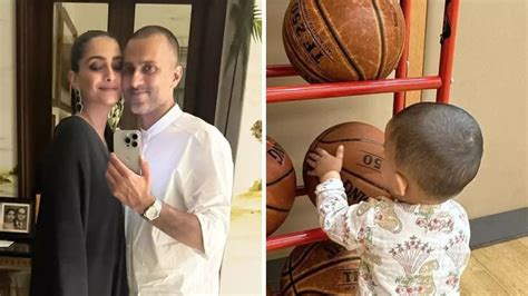 Sonam Kapoor Anand Ahujas Son Vayu Playing With Basketball Is The Cutest Thing On Web Today