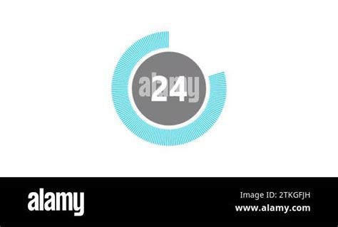 Countdown Timer From 30 To 0 Seconds Realtime Modern Flat Design Of
