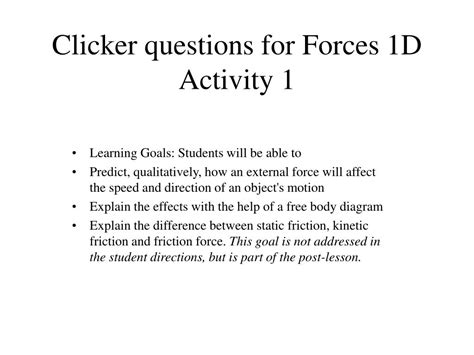 PPT Loeblein Physics Clicker Questions PowerPoint Presentation Free Download ID 2341697