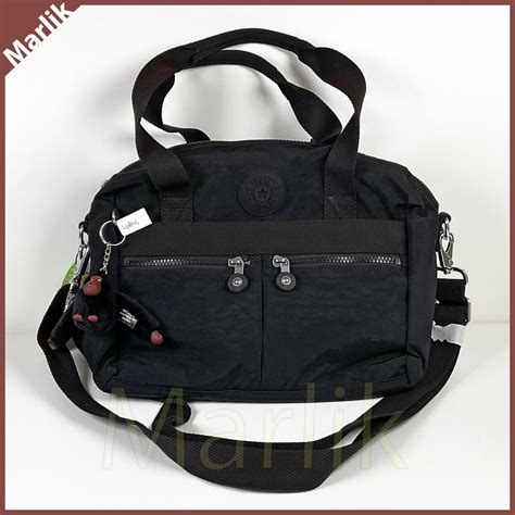Genuine Kipling Klara Hb7697 Womens Crossbody Bag Double Strap Black