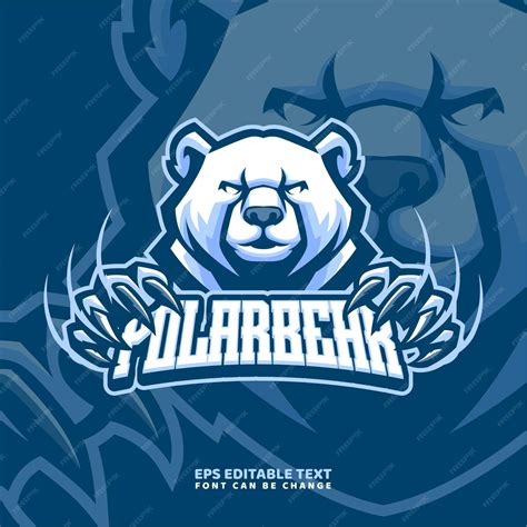 Premium Vector Polar Bear Mascot Logo Template