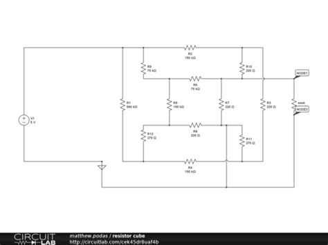 Resistor Cube Circuitlab