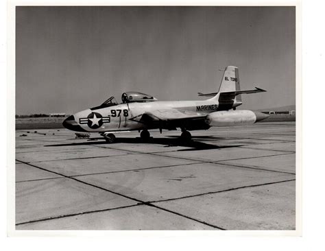 Mcdonnell F2h Banshee Marines Fighter Aircraft Official Photo 8x10 El