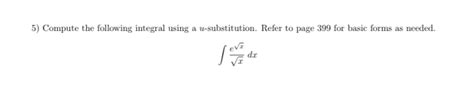 solved compute the following integral using a