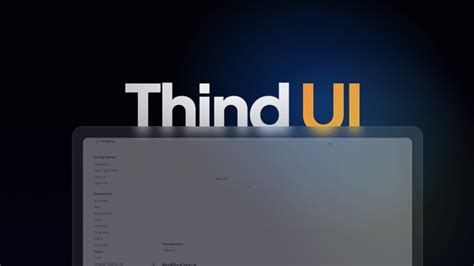🎉 Thind Ui A Opinionated Component Library For Build Saas Apps In