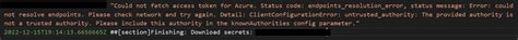 Azurekeyvault Fails With Endpointsresolutionerror · Issue 17485