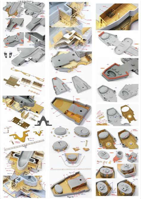 Uss Bb 63 Missouri 1945 Detail Up Set Teak Tone Wooden Deck For Tamiya