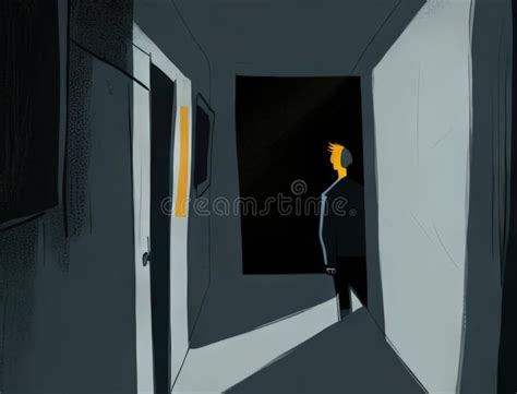 A Figure Standing In A Dark Corner Silently Reflecting On The Shame Of Their Mistakes Art