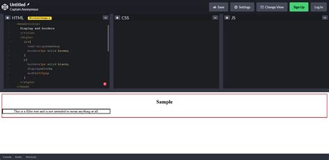 Html Display Affecting Border Position Stack Overflow
