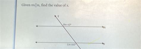 Given M N Find The Value Of X [math]