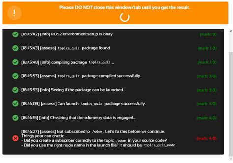 Unit 3 Issue With Gradebot Ros2 Basics In 5 Days Python The