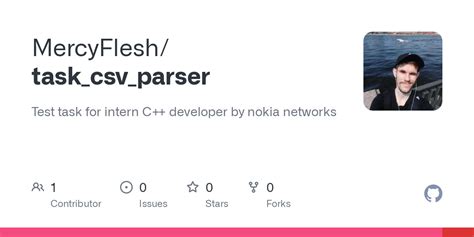 Github Mercyfleshtaskcsvparser Test Task For Intern C Developer