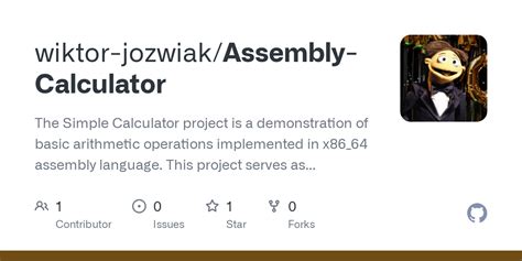 GitHub Wiktor Jozwiak Assembly Calculator The Simple Calculator Project Is A Demonstration Of