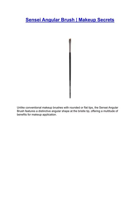 PPT Sensei Angular Brush Makeup Secrets PowerPoint Presentation