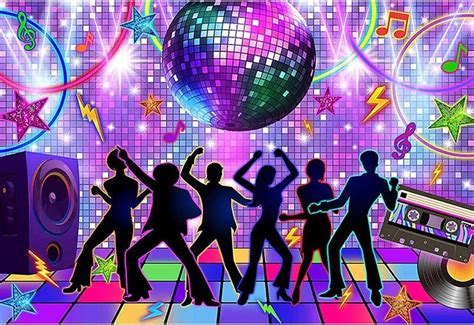 70s 80s 90s Disco Party Backdrop Retro Disco Birthday Photo Booth