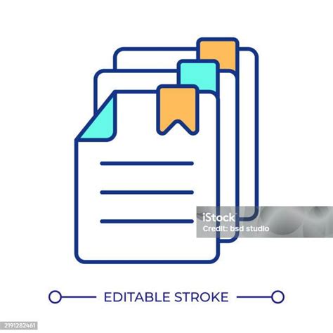 Documented Based Chunking Rgb Color Icon Stock Illustration Download
