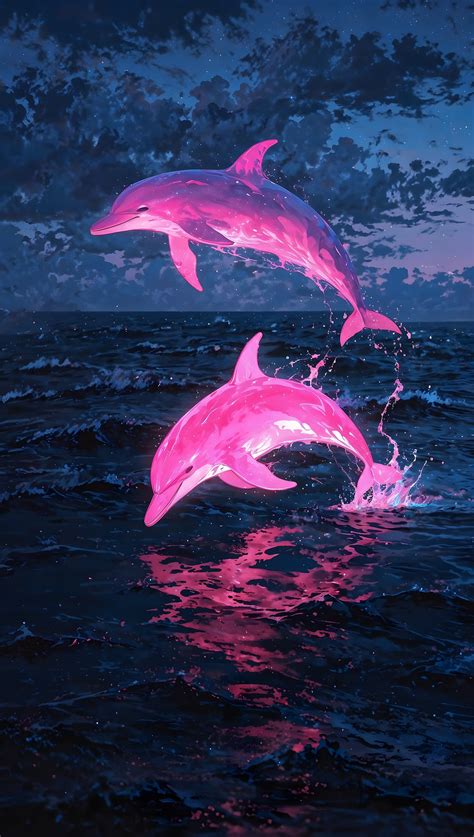 Dolphins Cute Pink Dolphins Aesthetic Aquarium 3d Ocean