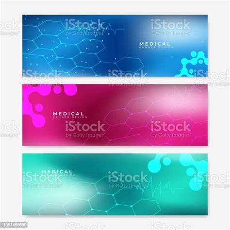 육각형 구조 모양과 추상적 인 의료 배경 기술 기술 네트워크 배너 배경 추상 벡터 배경입니다 과학 의학 및 혁신 기술 개념 0명에 대한 스톡 벡터 아트 및 기타 이미지