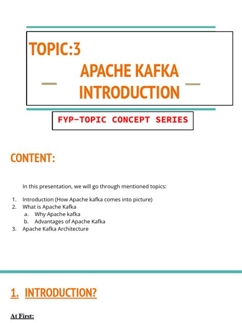 Apache Kafka Introduction Pdf Information Technology Systems