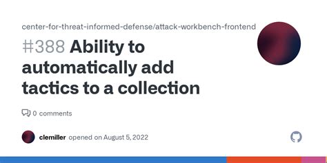 Ability To Automatically Add Tactics To A Collection · Issue 388