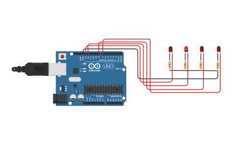 circuit design led arduino tinkercad